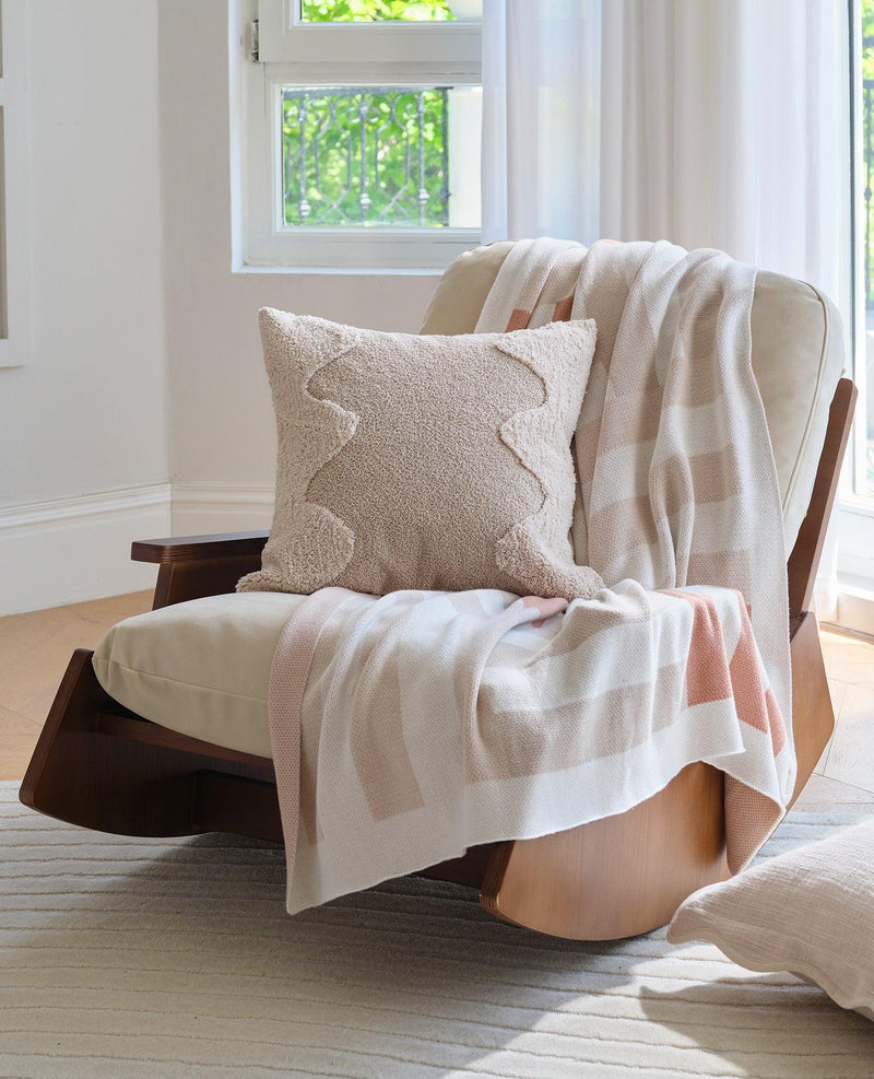 Tufted Cotton Wave Throw Pillow Cover | Double Stitch by Bedsure